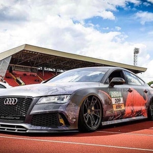 For Audi RS7 C7 Abs Lip Splitter Luxury Design Front Bumper Addon ...