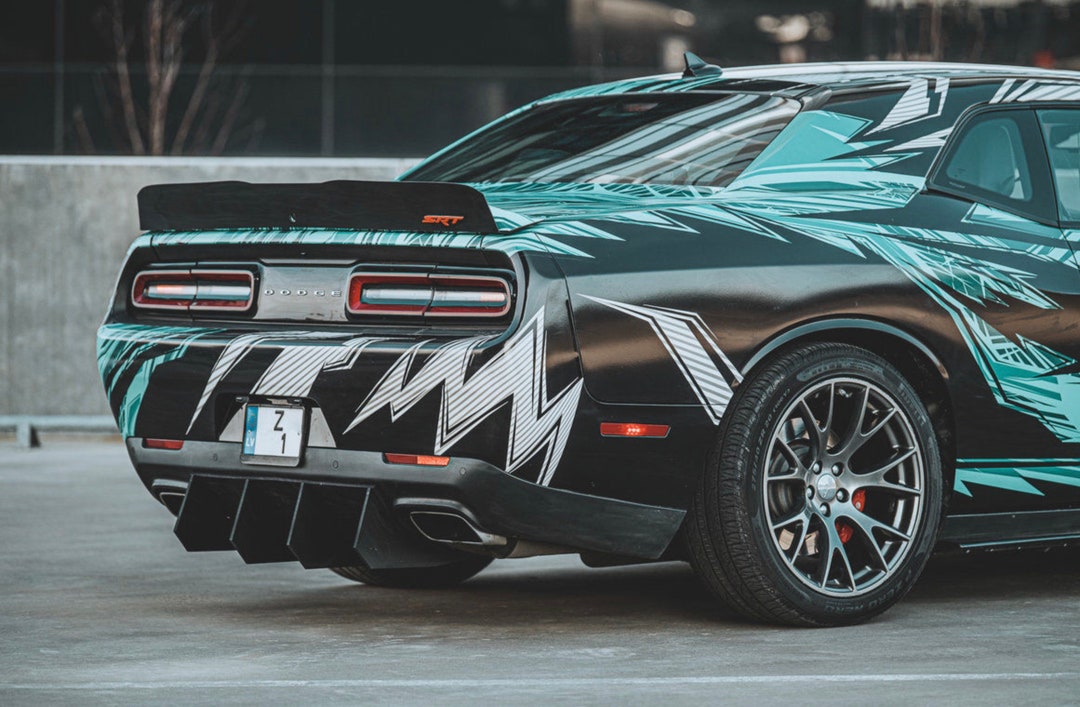 For Dodge Challenger 15-20 RS MOTORSPORT GTR GT3 Diffuser Exclusive and ...