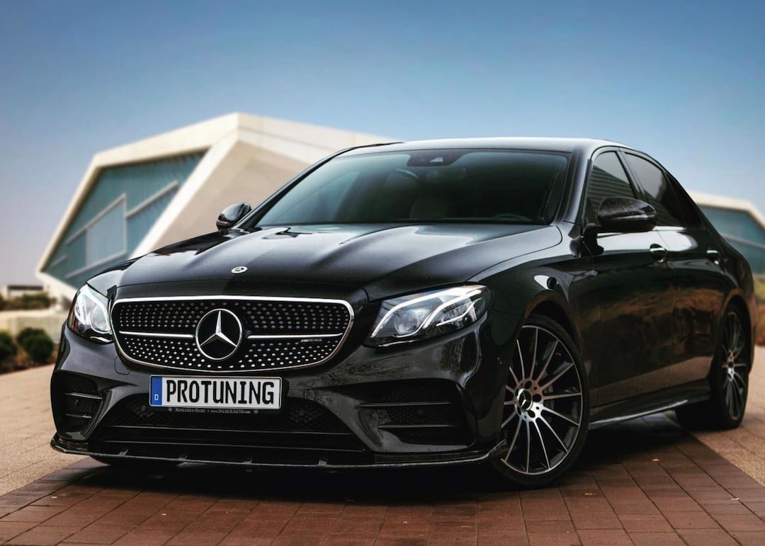 For W213 AMG or AMG Line Front Bumper Agressive Addon Lip Spoiler ...