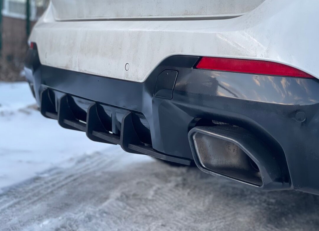 For BMW X3 M Sport G01 LCI Rear Bumper Diffuser With Fins Upgrade ...