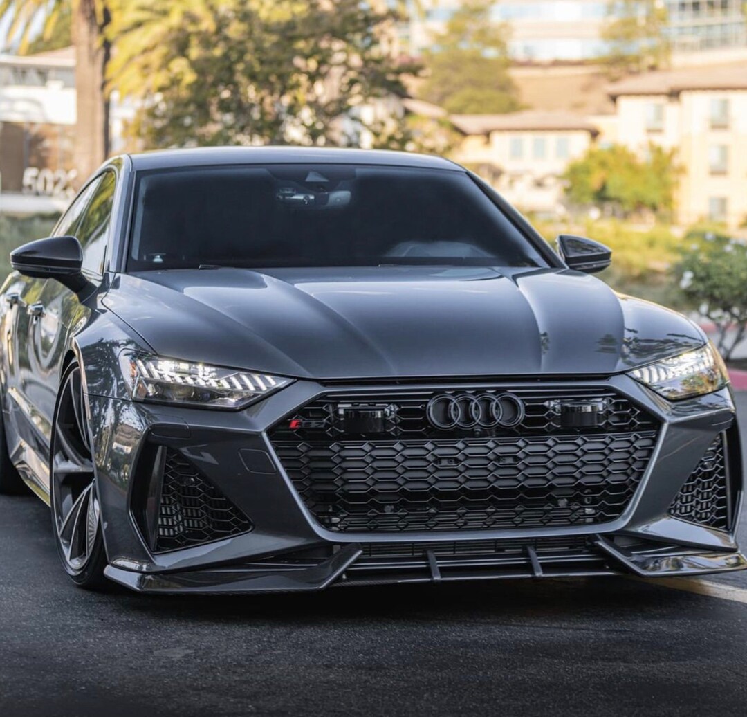 For AUDI RS7 C8 Front Bumper Lower Spoiler Lip Splitter Wing Carbon - Etsy
