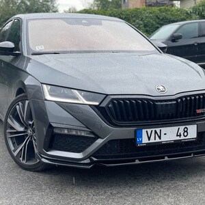 For Skoda Octavia RS Vrs NX 2023 Front Bumper Lip Splitter Wing Addon ...