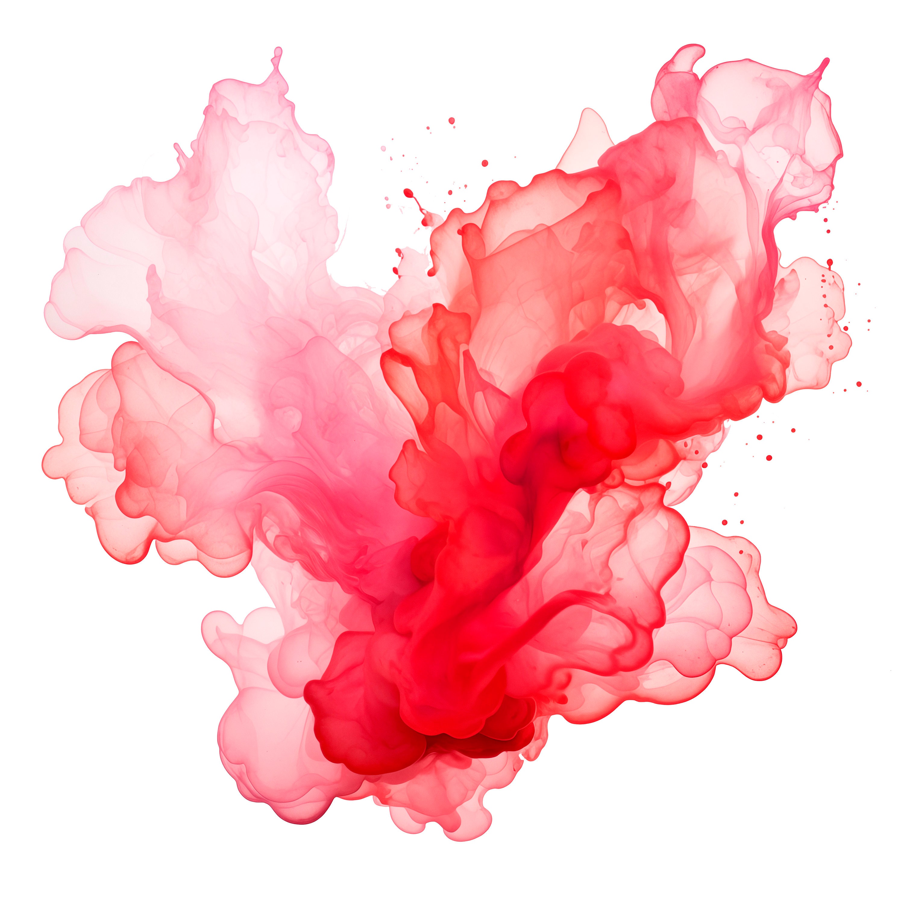 10 Pastel Watercolor Alcohol Ink Splash Clipart, Paint Splatter PNG ...