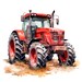Red Tractor Clipart | 10 High Quality Transparent PNG | Farm Tractor ...