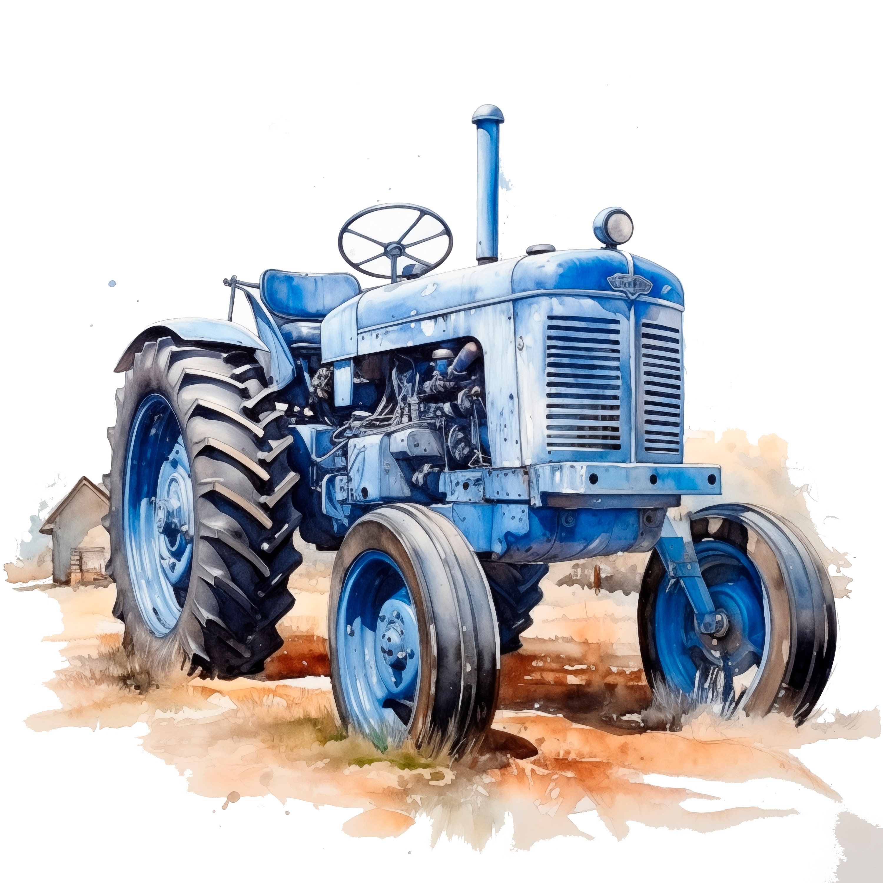 Blue Tractor Clipart | 10 High Quality Transparent PNG | Farm Tractor ...