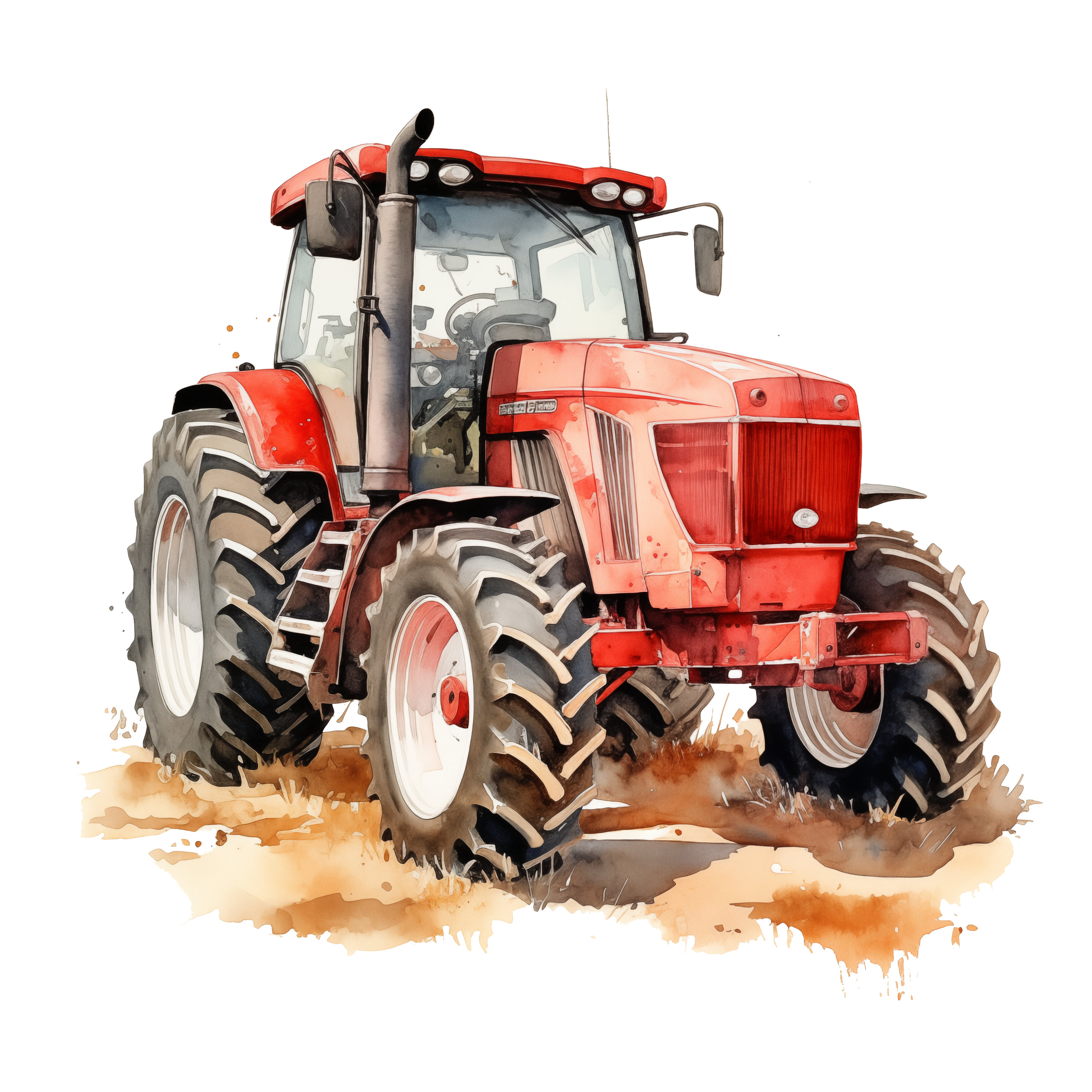 Red Tractor Clipart | 10 High Quality Transparent PNG | Farm Tractor ...