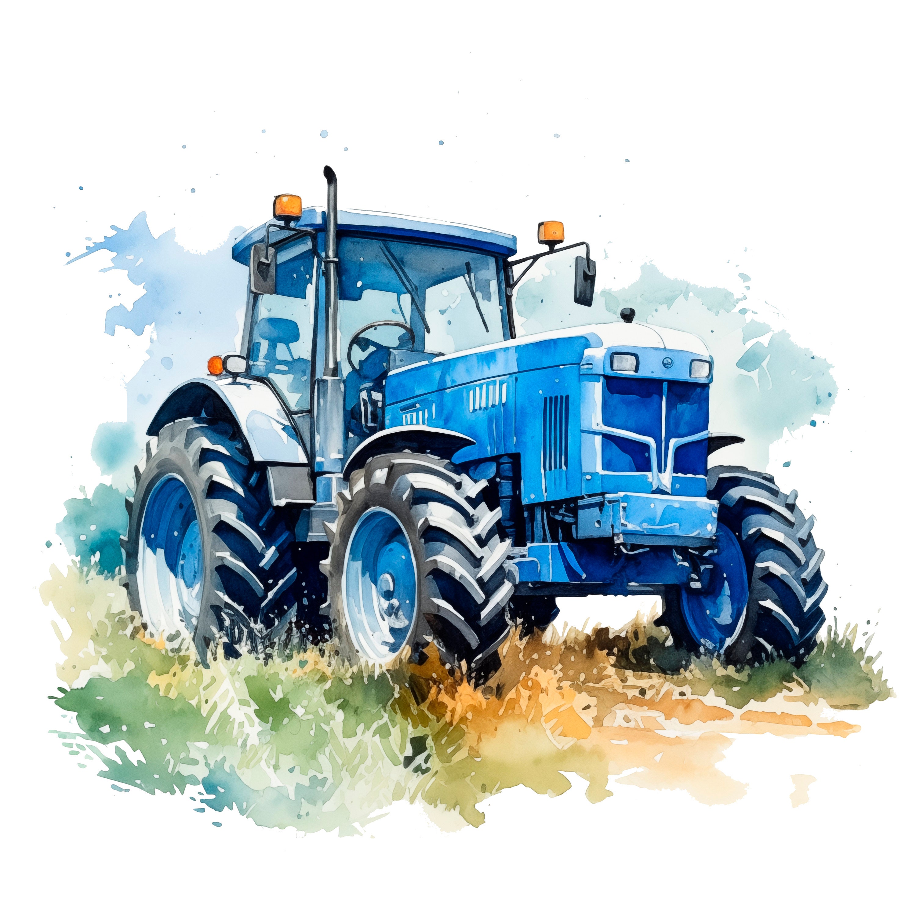 Blue Tractor Clipart | 10 High Quality Transparent PNG | Farm Tractor ...