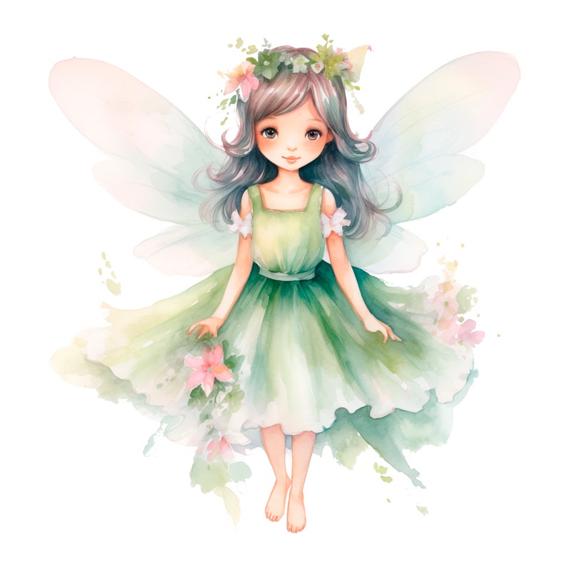 10 Spring Fairy Clipart Bundle Png,spring Fairy Png,fairy Illustration ...