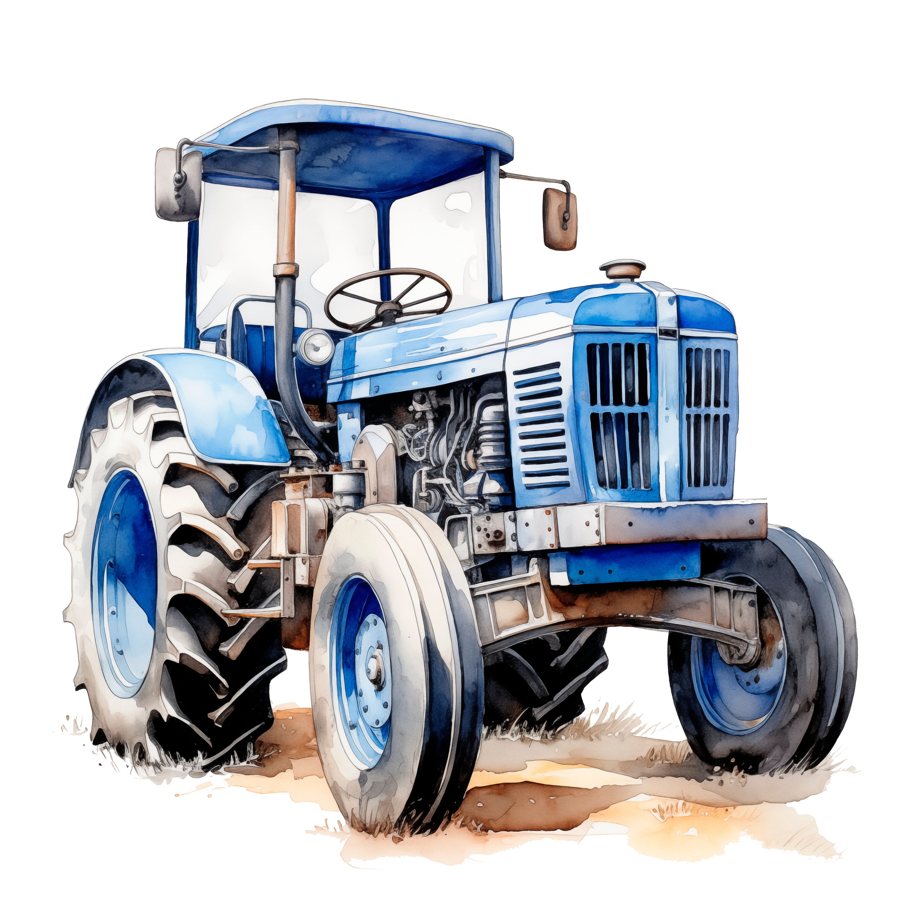 Blue Tractor Clipart | 10 High Quality Transparent PNG | Farm Tractor ...
