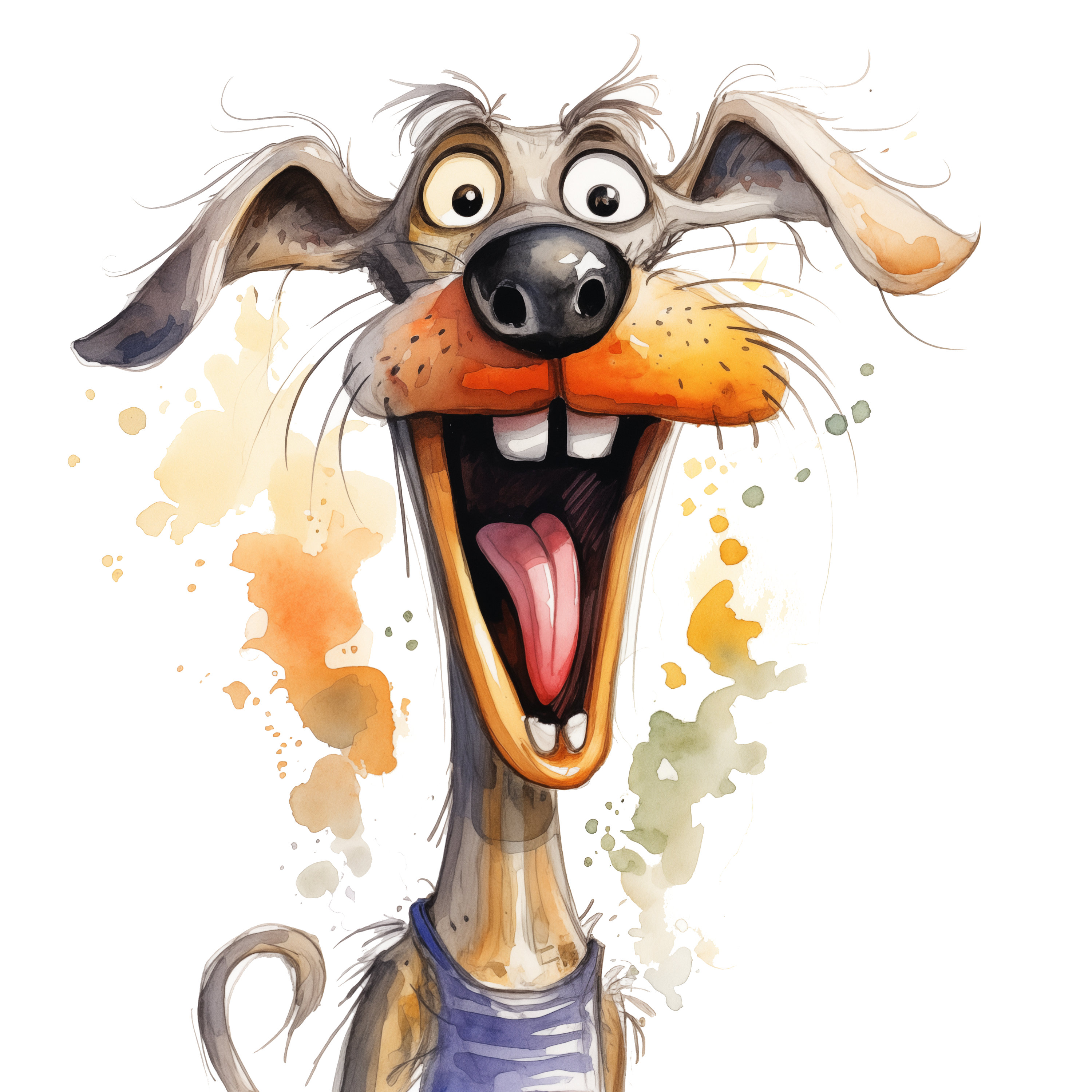 Quirky Dog Clipart PNG Bundle Whimsical Dogs Sublimation Clip Art ...