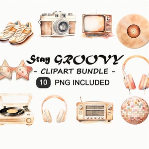 10 Groovy PNG, Boho Hippie PNG, Retro Png, Hippie Clipart, Groovy ...