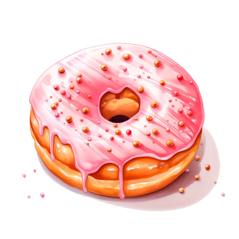 10 High Quality PNG, Donut Clipart, Dessert Clip Art Baking Donut Party ...