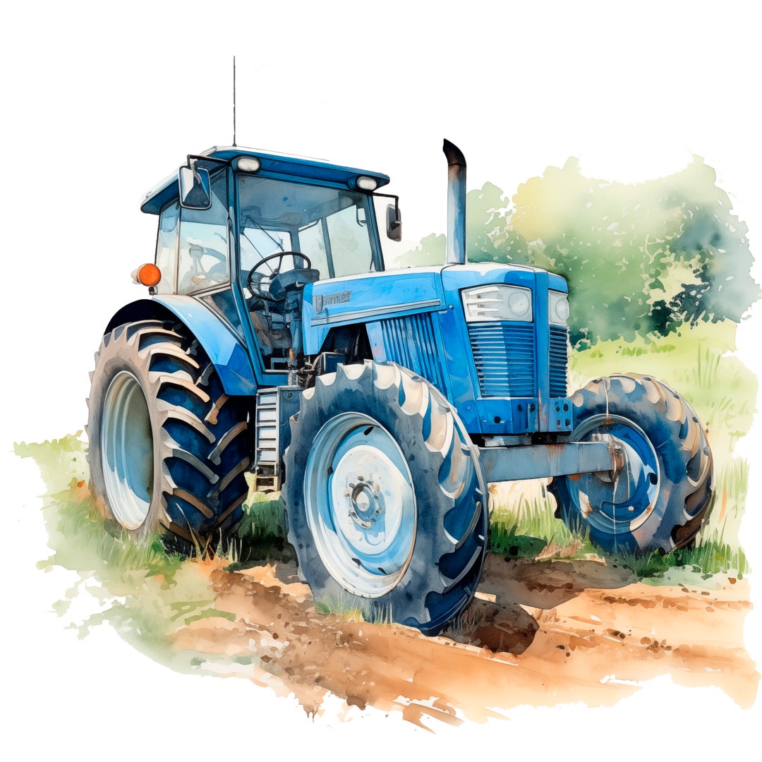 Blue Tractor Clipart 10 High Quality Transparent PNG Farm Tractor ...