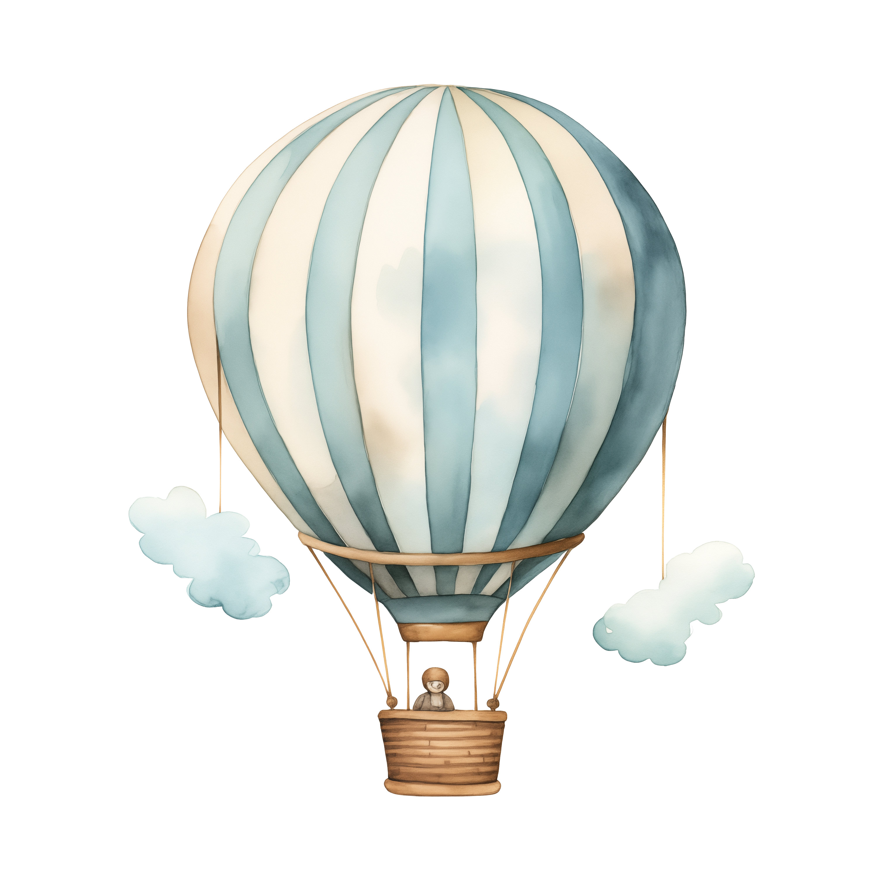 Air Transport Watercolor Clipart, Airplane Clip Art, Nursery Decor ...