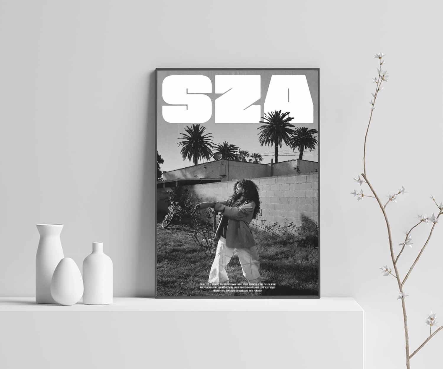 SZA Poster, Sza SOS Poster, SZA Track List Art Print sold by Blessing ...