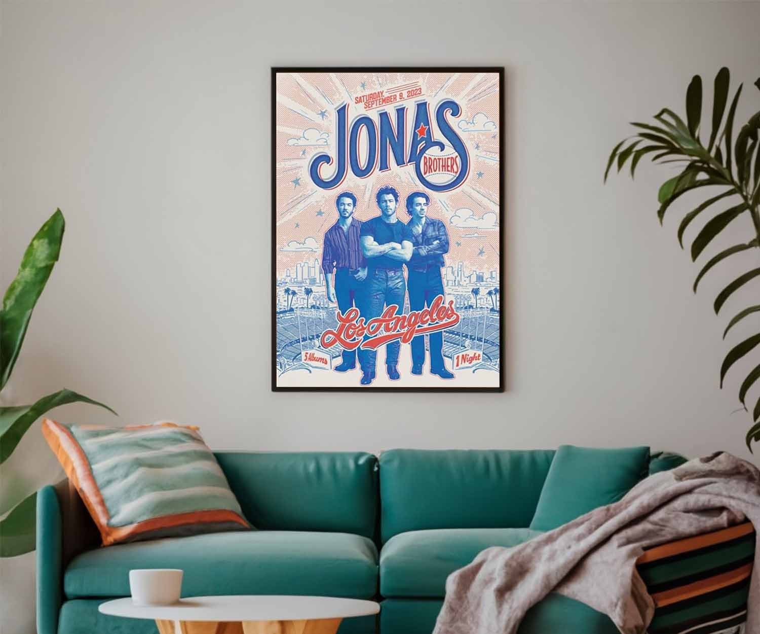 Jonas Brothers Poster Jonas Brothers Five Albums One Night Tour 2023