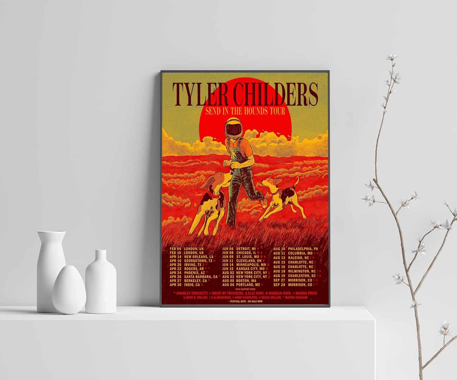 Tyler Childers Tour 2023 Poster, Tyler Childers Poster sold by Gary Cox ...