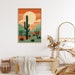 Large Cactus Poster Boho Desert Print Boho Bedroom Decor - Etsy