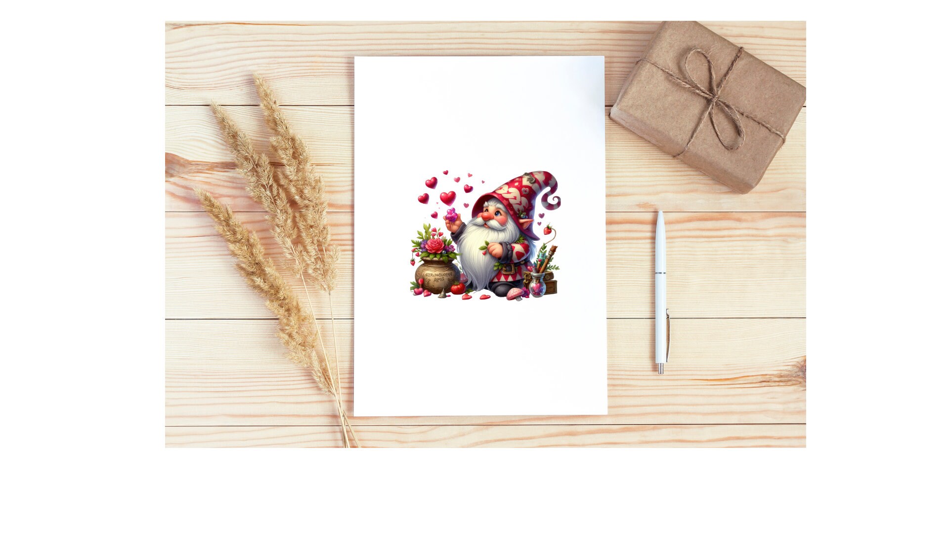 Watercolor Valentines Gnomes PNG Clipart, 32 High Quality PNG, Gnome ...