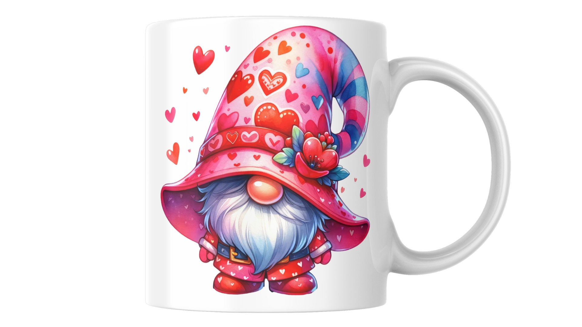 Watercolor Valentine Gnome PNG, 18 PNG Festive Gnomes Clipart ...