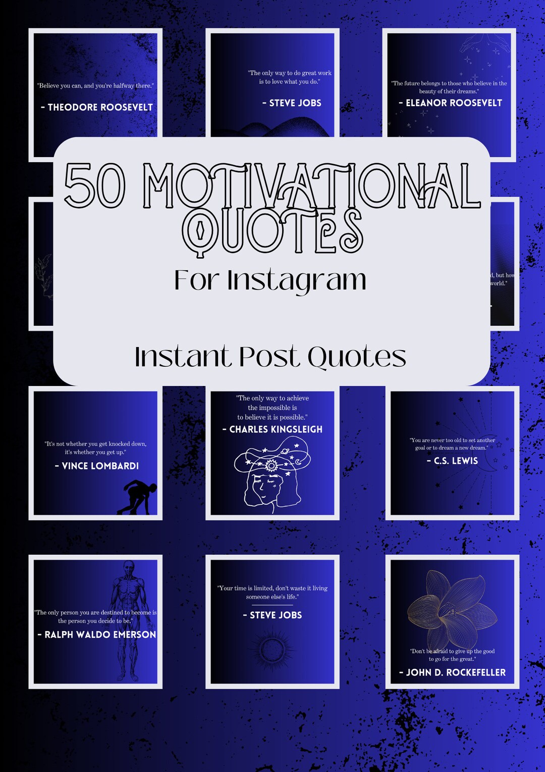 50 Motivational Quotes for Instagram. Instant Post Quotes - Etsy