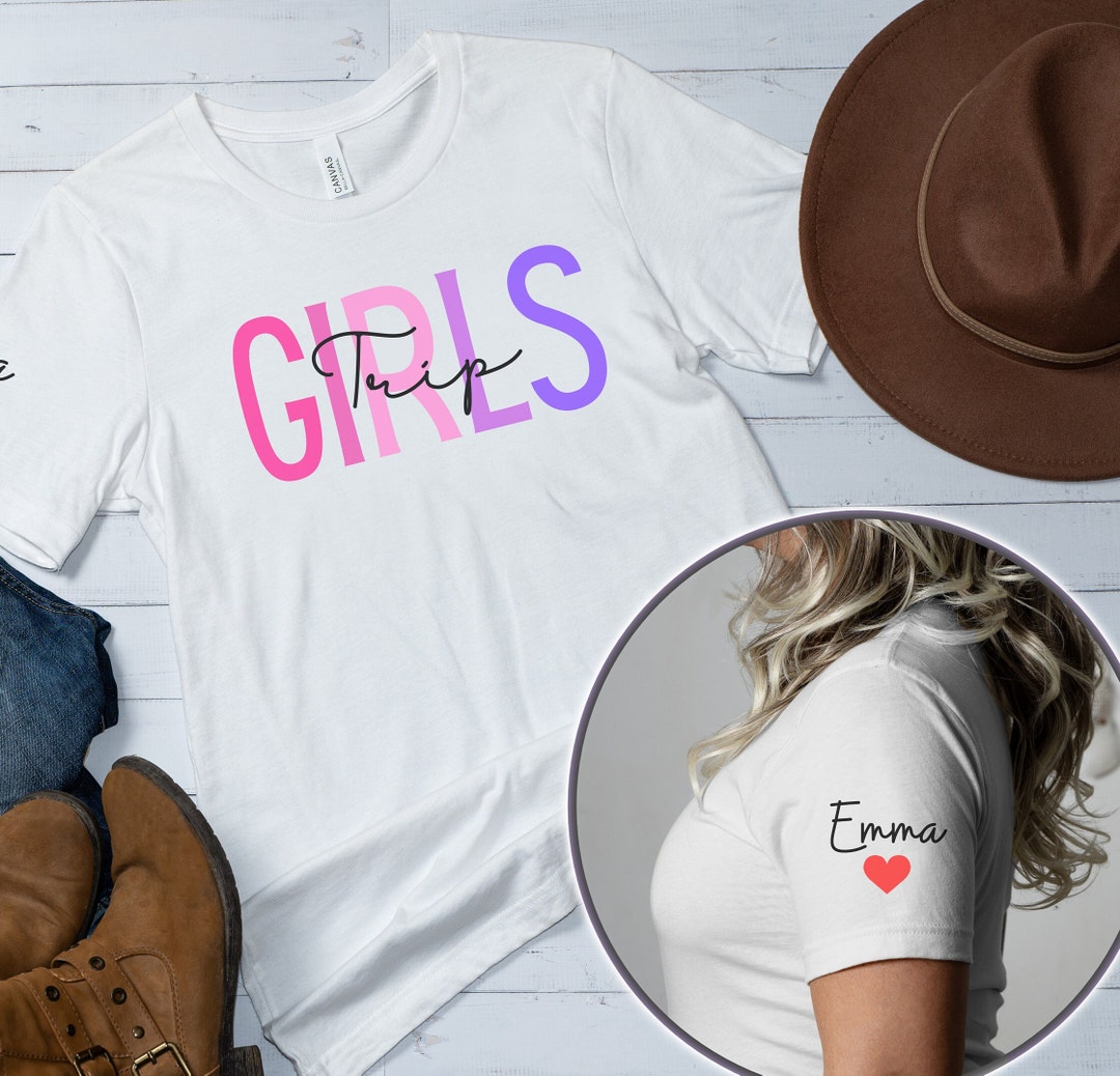 Custom Girls Trip 2024 Shirt, Custom Girls Weekend Shirt, Bachelorette ...