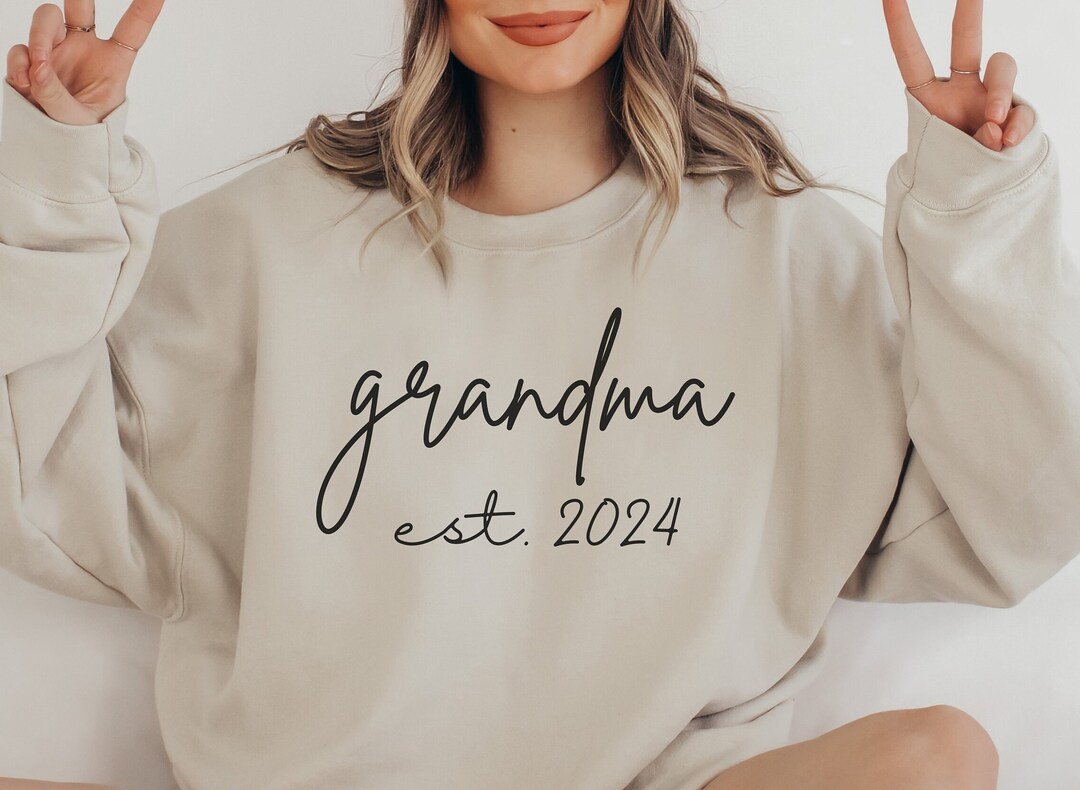Personalized Grandma EST Sweatshirt Custom Granny Sweater Est Date ...