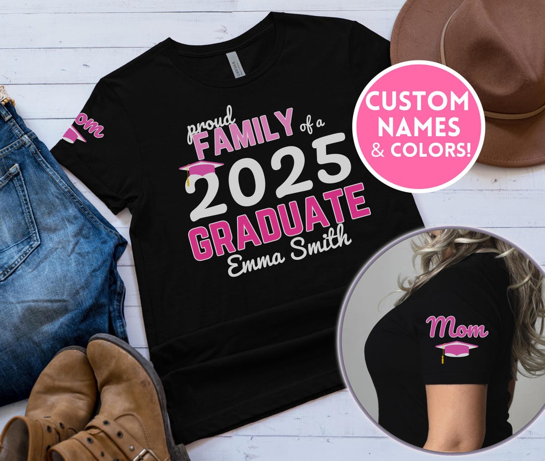 Proud Family Tshirts,group 2025 Grad Tees,graduation Squad Tee,senior ...