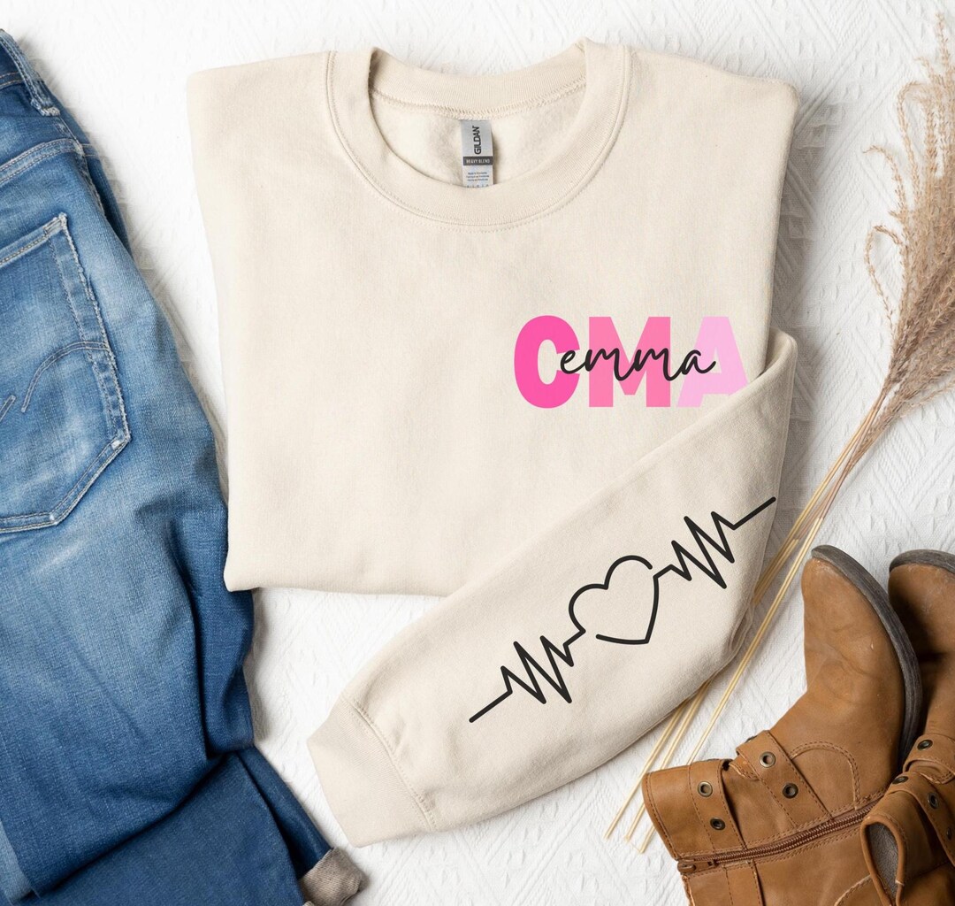 Personalized Name CMA Nurse Sweatshirt Custom CMA Nurse Hoodie CMA ...