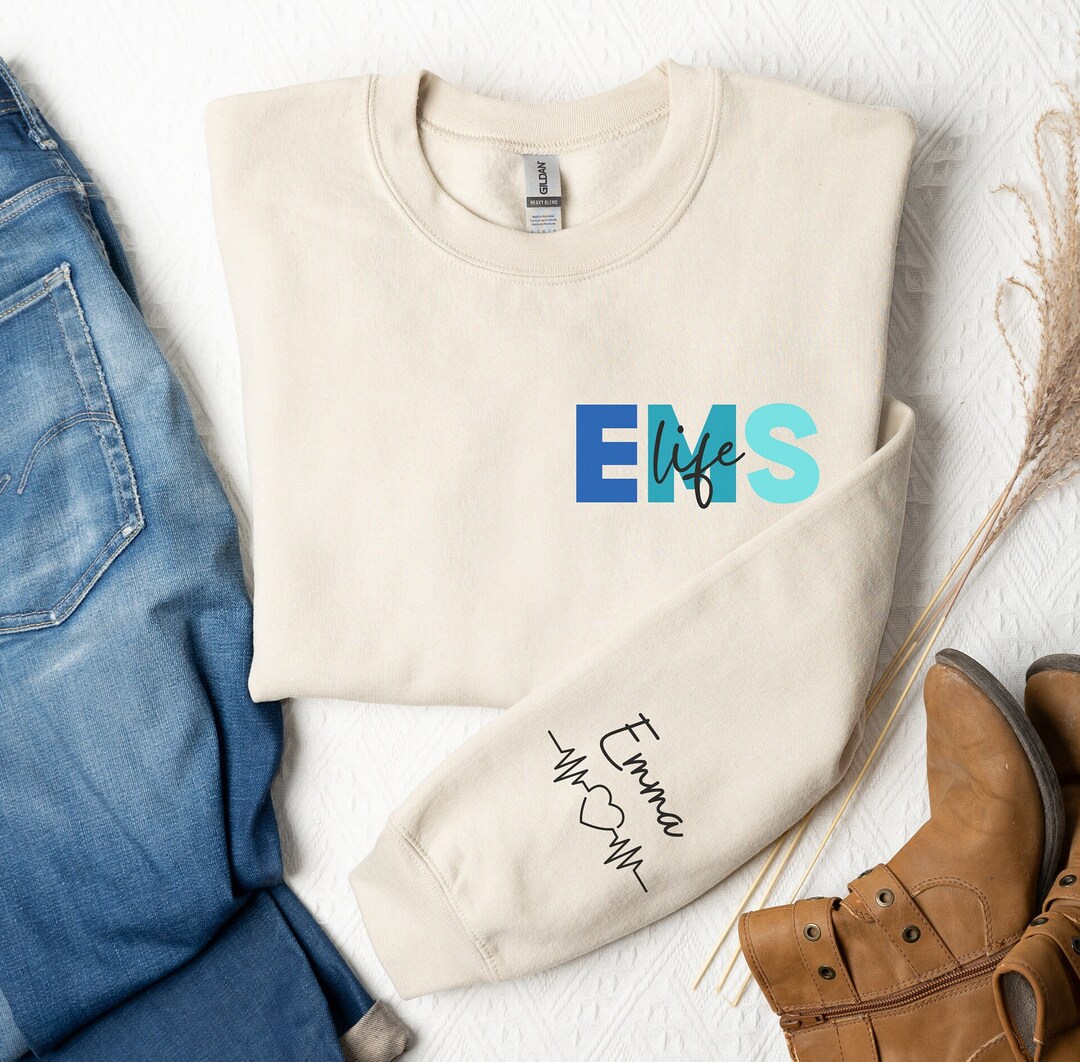 Personalized EMS Nurse Sweatshirt Custom Paramedic Shirt - Etsy
