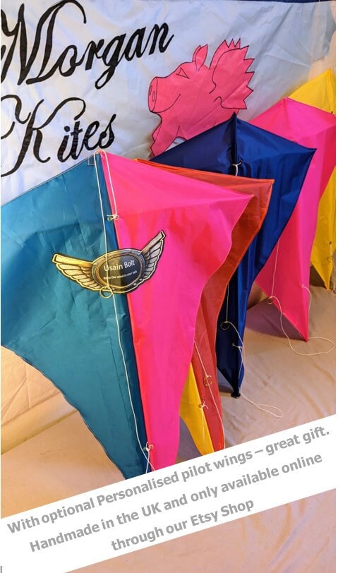 Personalised Diamond Kite From Morgan Kites . Handcrafted in GB - Etsy