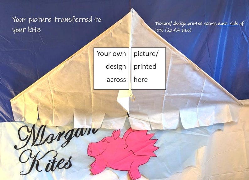Morgan Kites Custom Delta Kite: Handmade in GB. Personalised With Your ...
