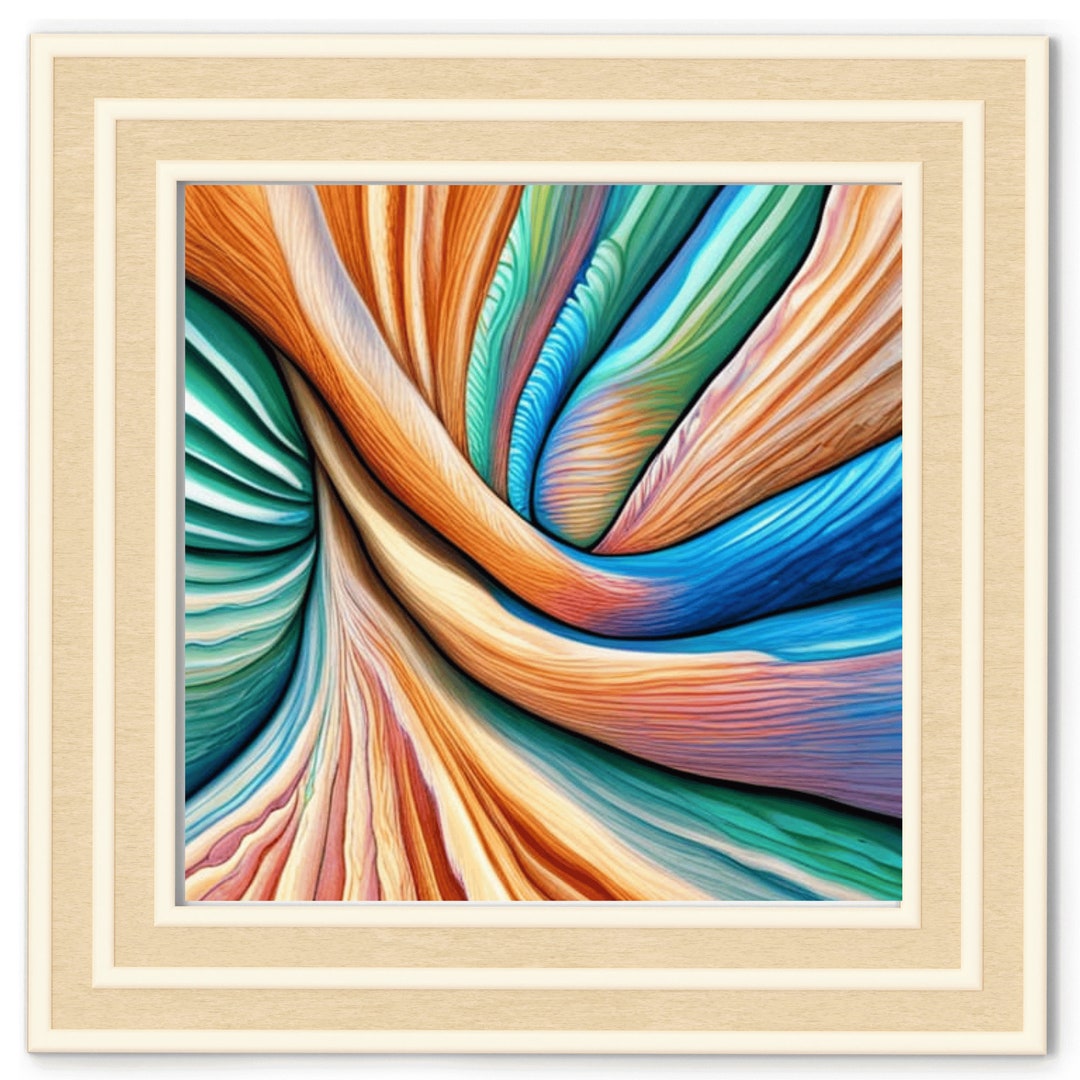 Colorful Abstract Digital Art Prints AI Generated Printable Wall Art ...