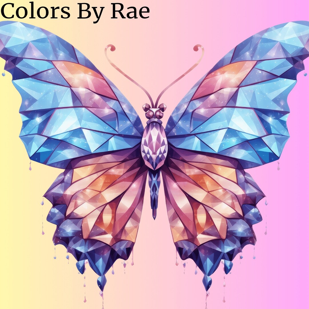 Pretty Butterfly Art Print AI Gen. Printable Wall Art Handmade & Unique ...