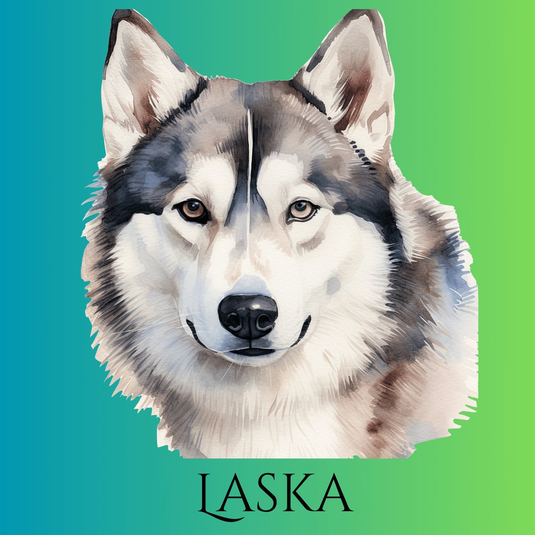 Siberian Husky Digital Art Prints AI Generated Printable Wall Art ...