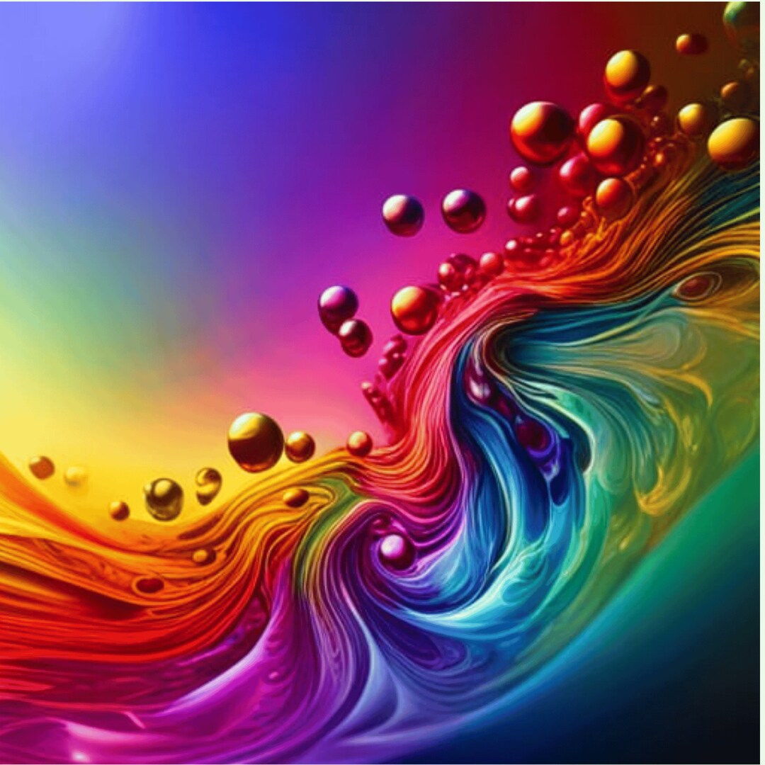 Cool Water 11 Abstract Digital Art Prints AI Generated Printable Wall ...