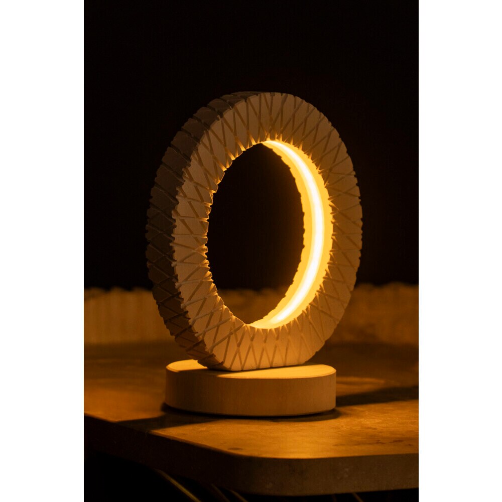 Travertine Ring Marble Lamp With LED Lighting Home Decor - Etsy