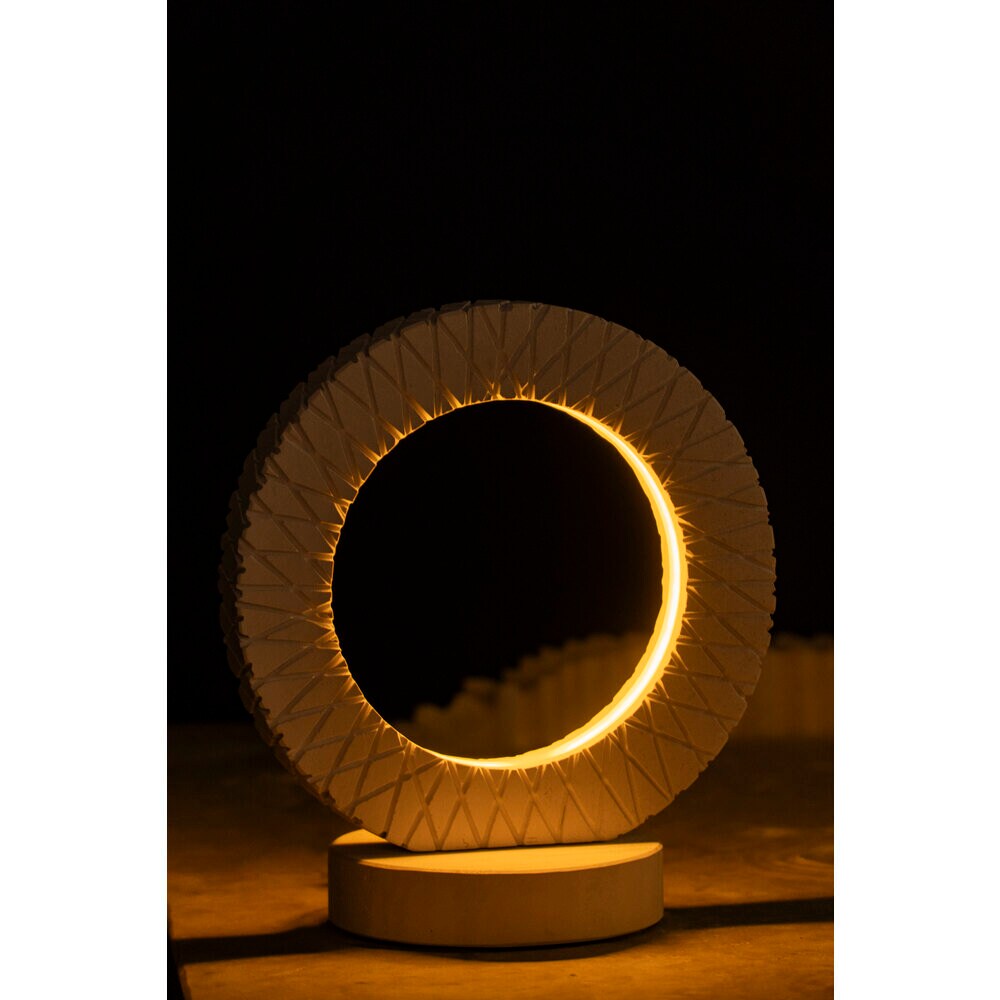 Travertine Ring Marble Lamp With LED Lighting Home Decor - Etsy