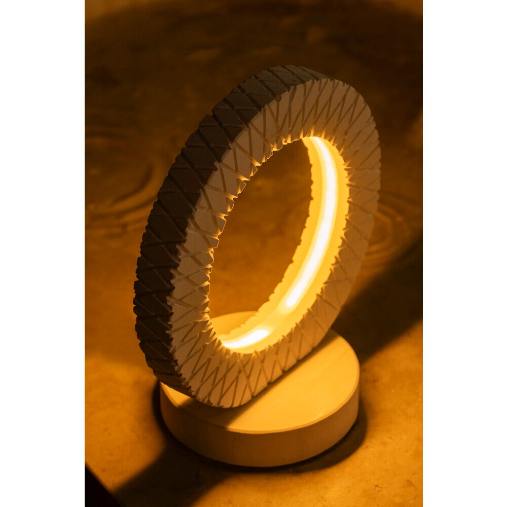 Travertine Ring Marble Lamp With LED Lighting Home Decor - Etsy