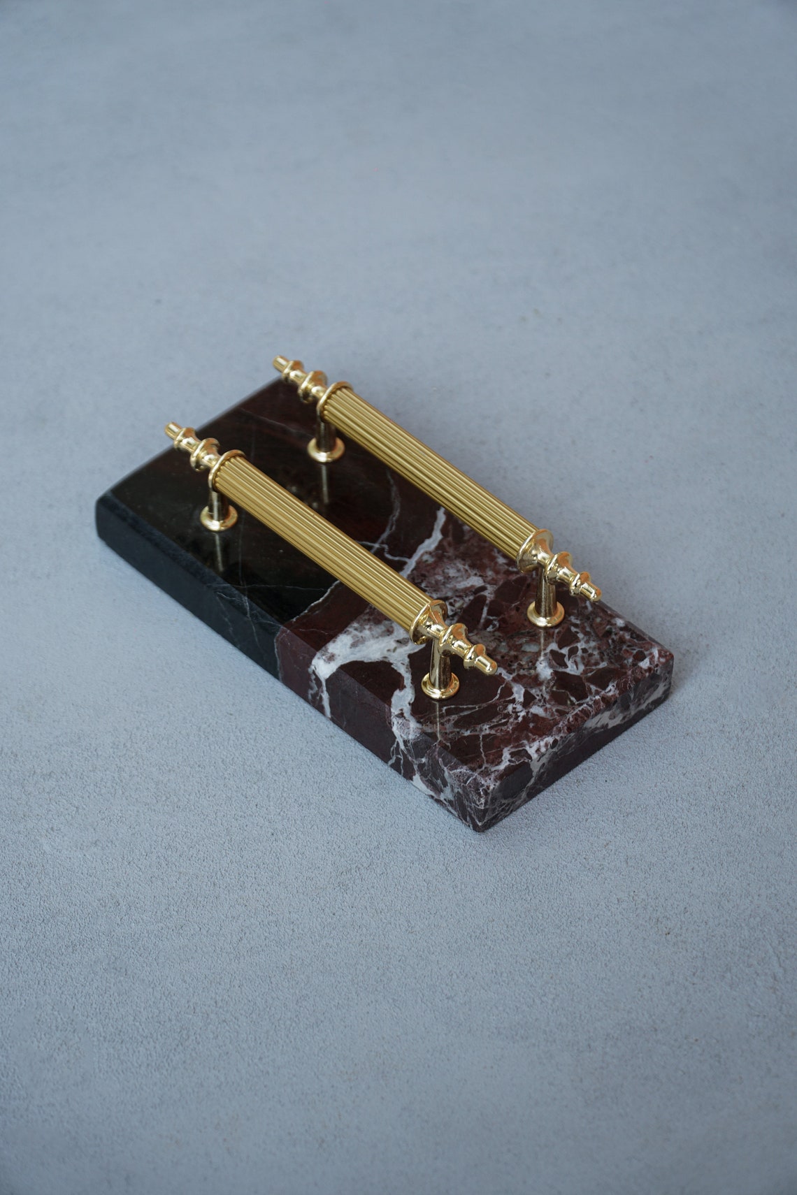 Cherry Red Marble Napkin Holder, Natural Stone Napkin Holder, Modern ...