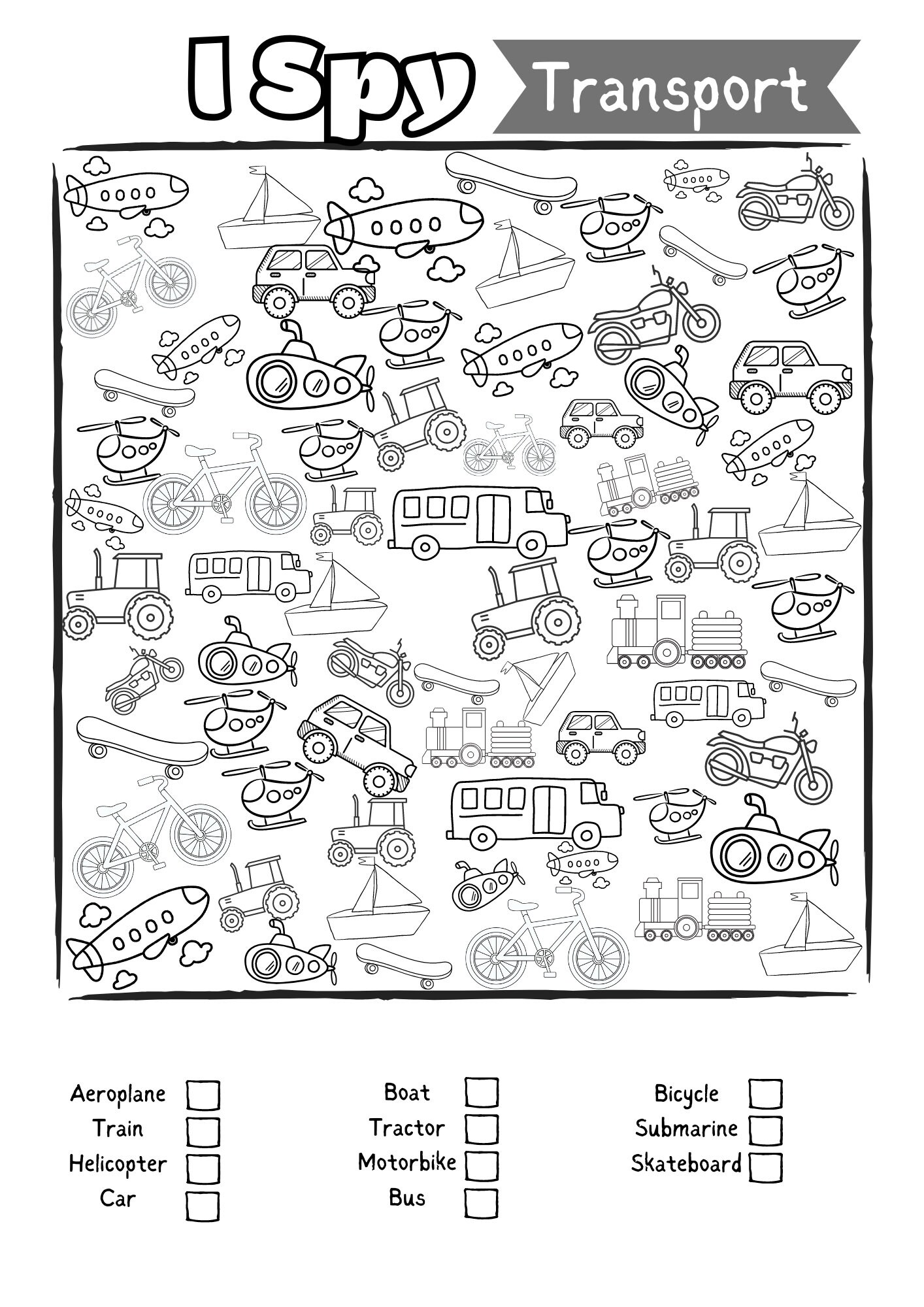 I Spy Activity Sheets Both Educational and Fun - Etsy