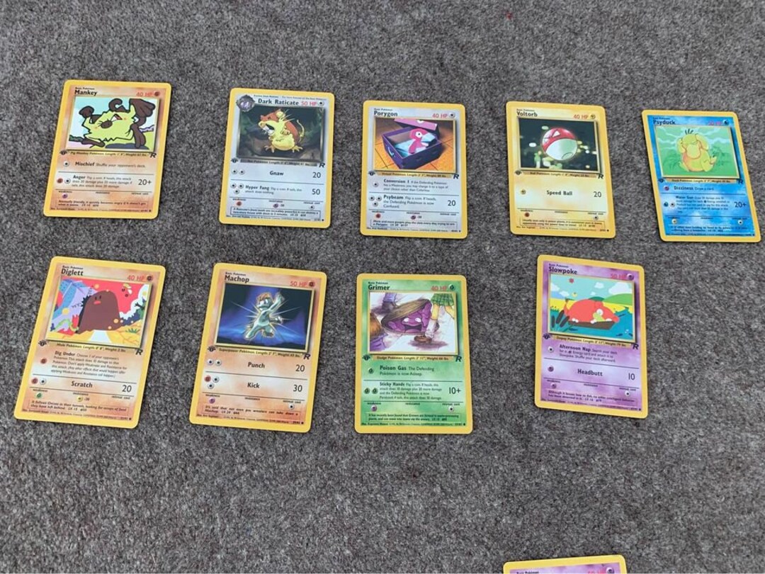 Pokemon First Edition Rocket Cards - Etsy