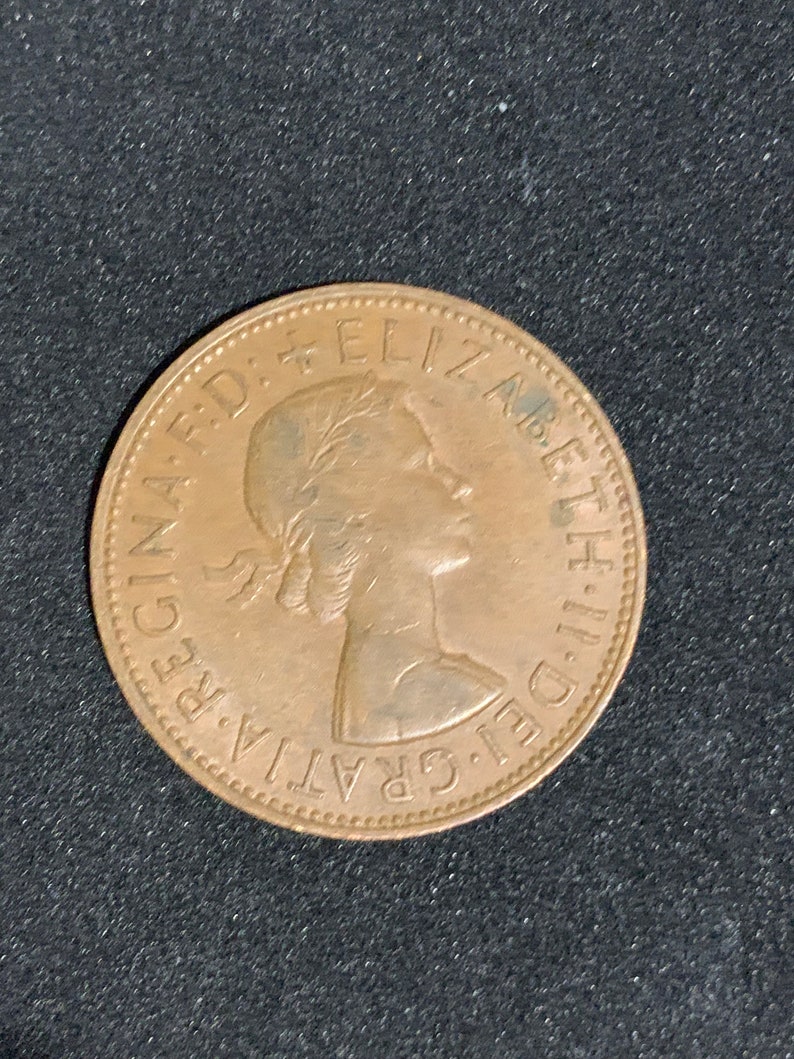 1963 Queen Elizabeth II Penny Coin - Etsy