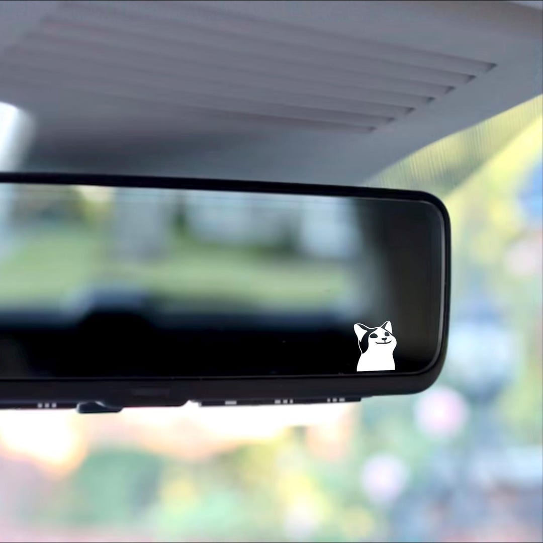 Pop Cat Meme Mini Peeker Decal - Etsy