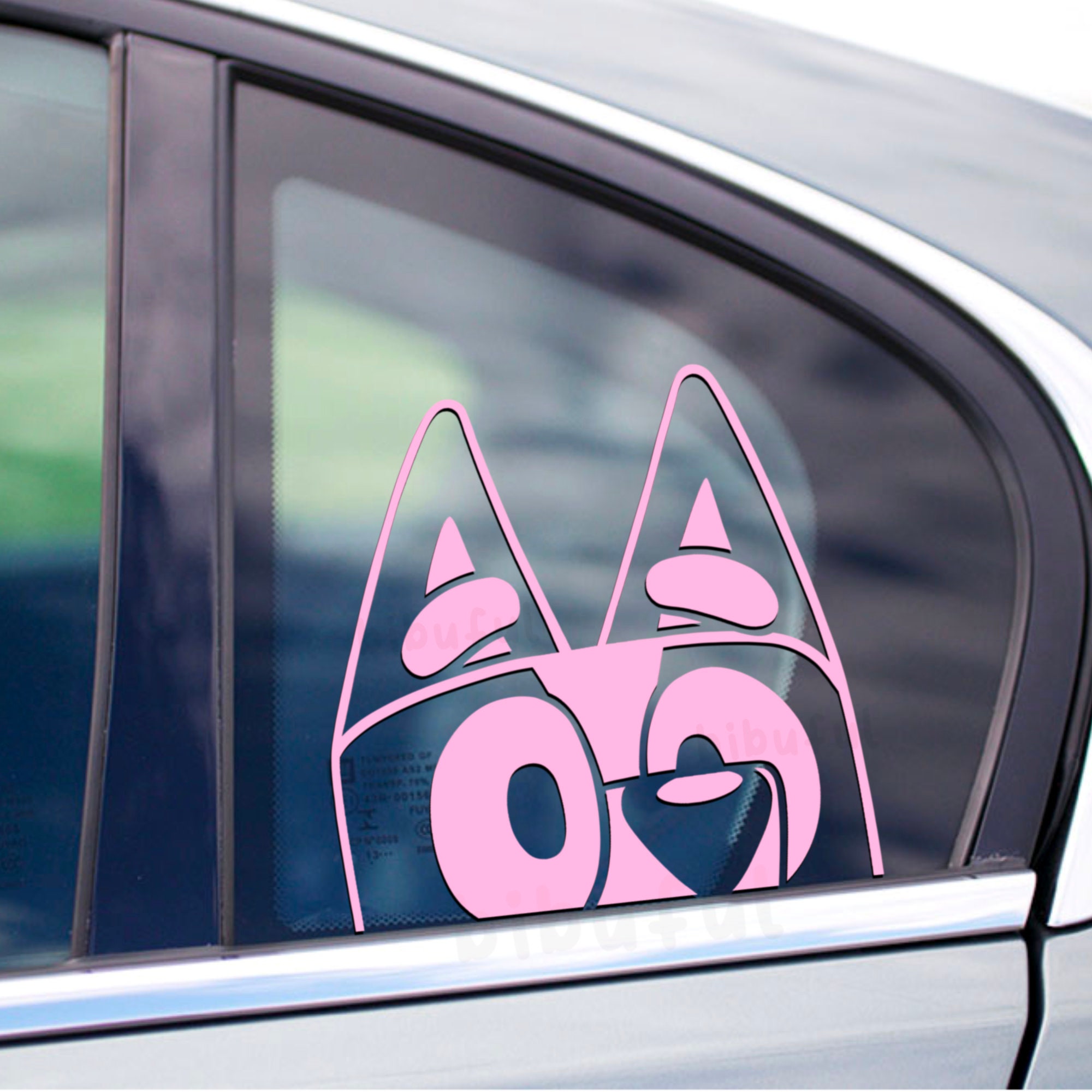 Blue Dog Peeker Decal - Etsy