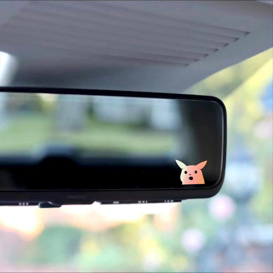 Surprised Pika Meme Anime Mini Decal - Etsy