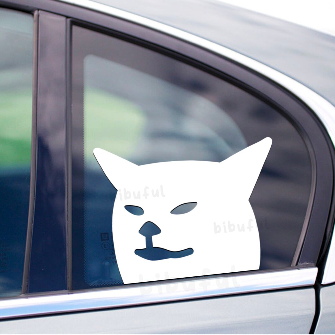 Smudge Cat Meme Peeker Decal - Etsy
