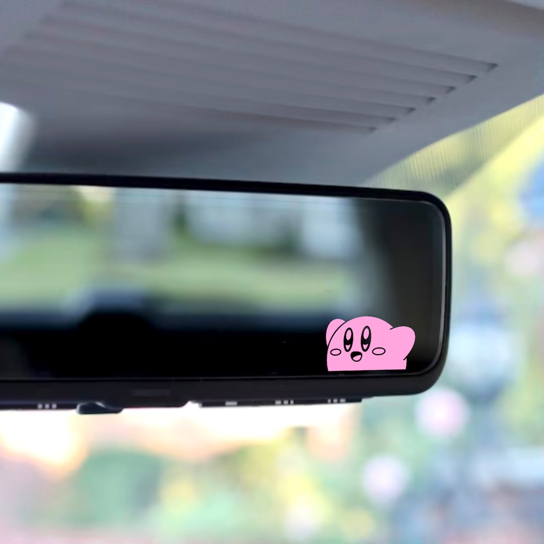 Kirby Peeker Anime Mini Decal - Etsy