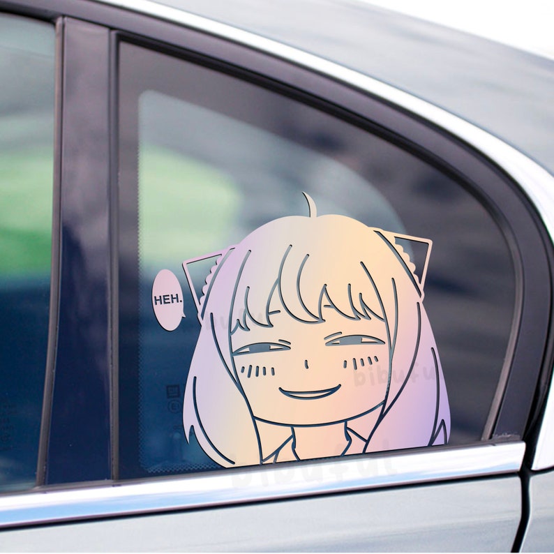 Heh Peeker Anime Decal - Etsy