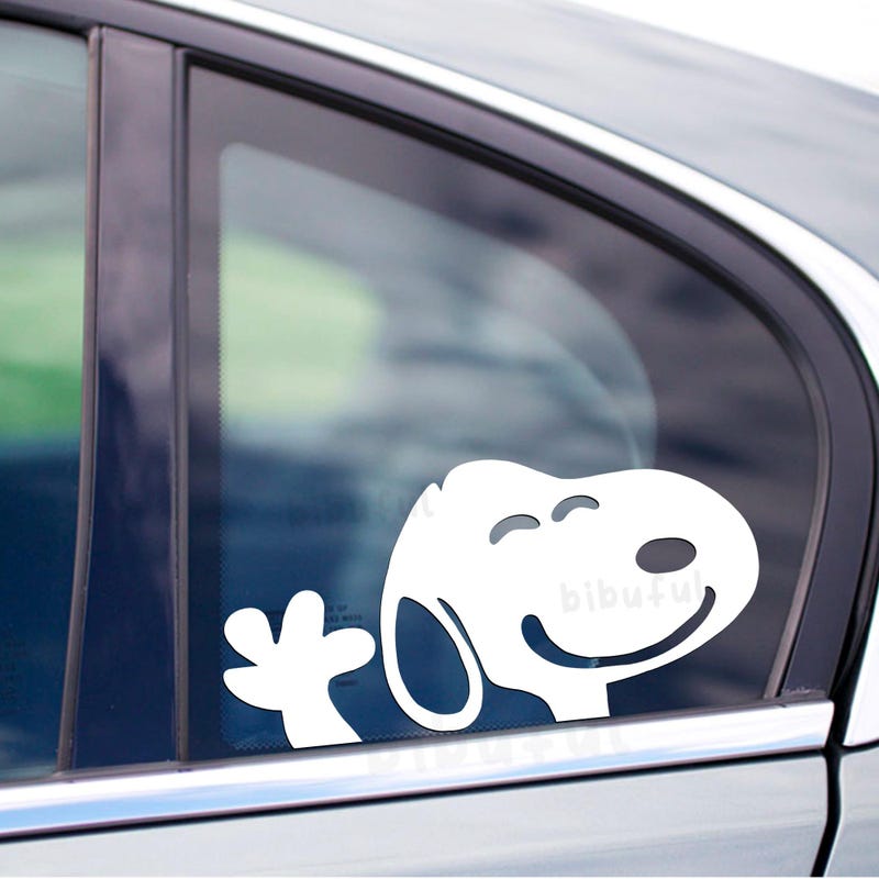 Snoopy Decal for Car - Etsy